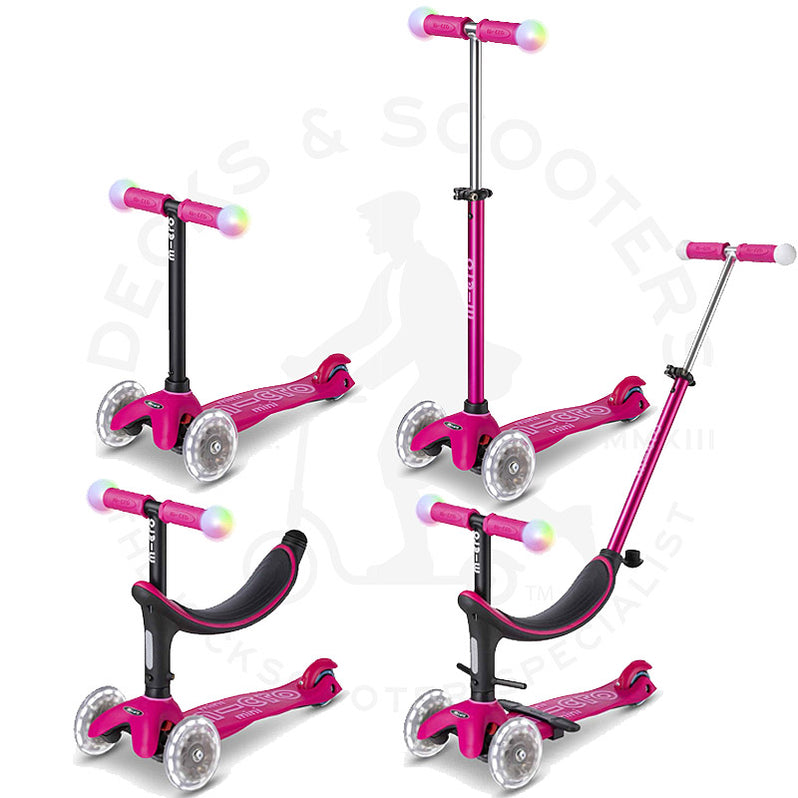 Micro Mini2grow Deluxe Magic LED Three Wheel Convertible Scooter for k ...