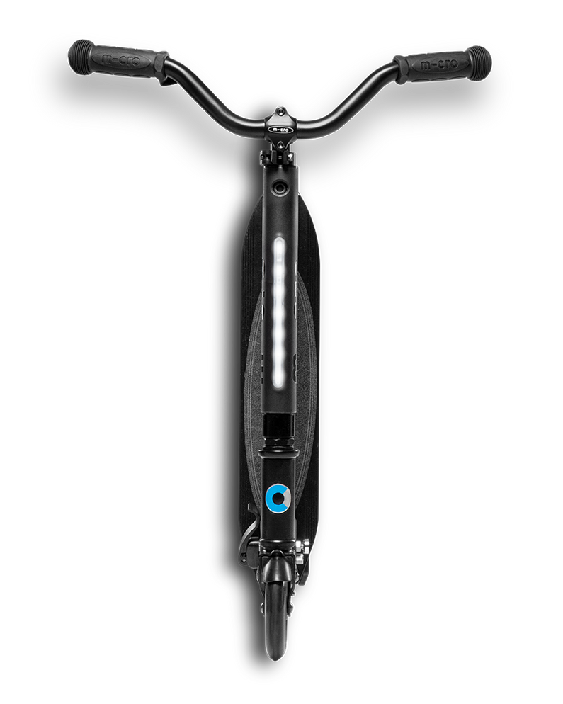 Micro Sprite Delux Black two wheel kick scooter — Decks And Scooters
